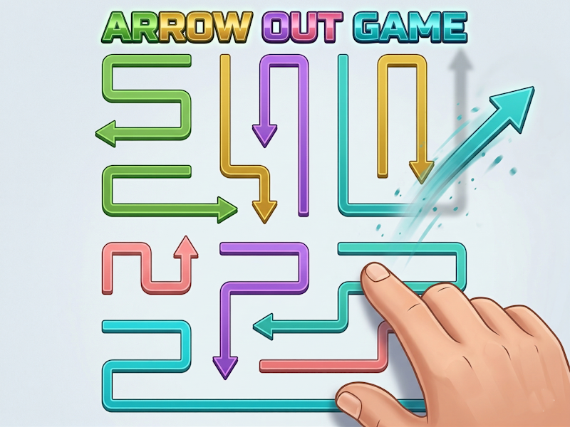 Arrow Out Game 🕹️ SGameSでオンラインプレイ