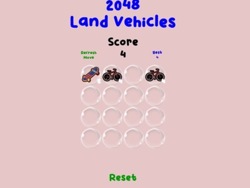 2048 Land Vehicles（2048陸上車両）を無料でプレイ 🕹️ SGameS