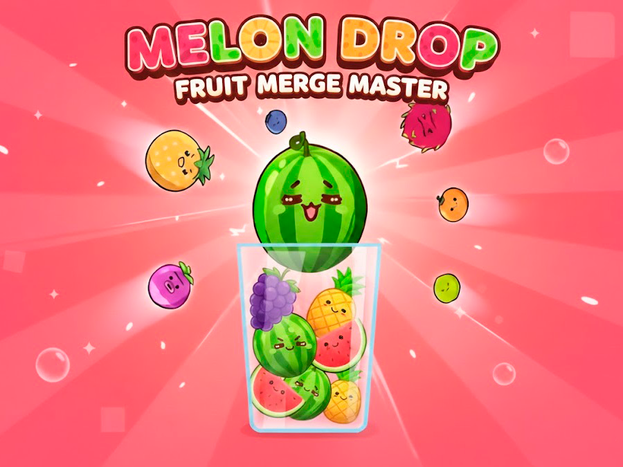 Melon Drop: Fruit Merge Master 🕹️ SGameSでオンラインプレイ