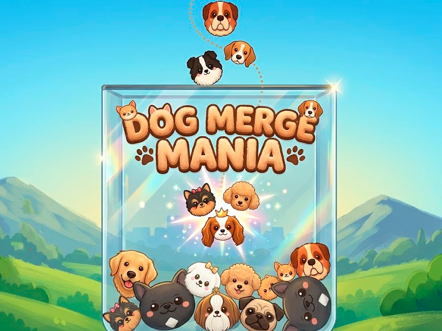 Dog Merge Mania 🕹️ SGameSでオンラインプレイ