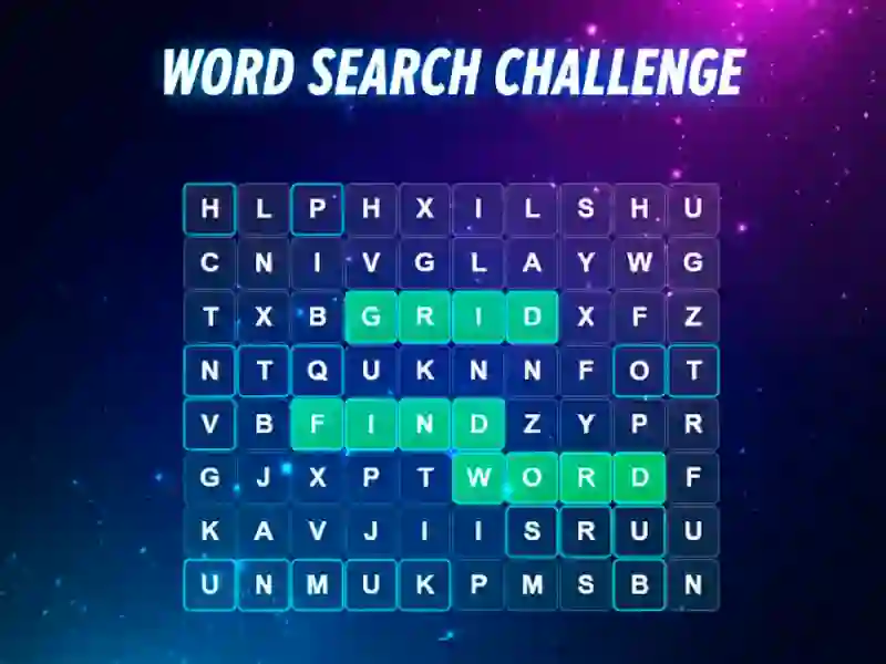 Word Search Challenge 🕹️ SGameSでオンラインプレイ